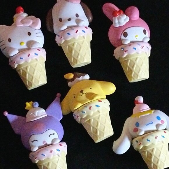 Accents | Sanrio Ice Cream Character Figure Set Of 6 | Poshmark